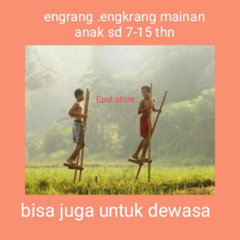 Jual jongkrang bambu ukuran 160 / engkrang bambu / egrang batok ...