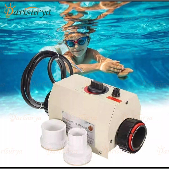 Jual Pemanas Kolam Renang 3KW termostat kolam renang 3 meter SPA dengan ...