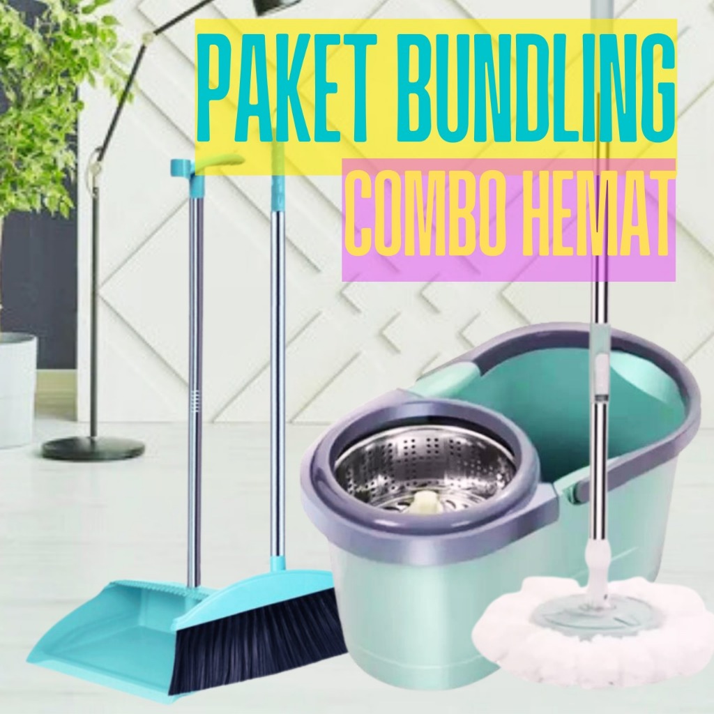 Jual Paket Bundle Hemat Alat Pel Lantai Spin Mop Ultra Aclima Sapu ...