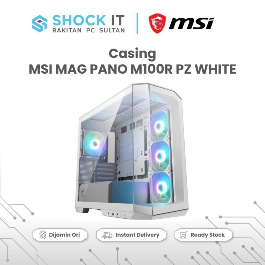 Jual Casing PC MSI MAG Pano M100R PZ White Gaming Case | Shopee Indonesia