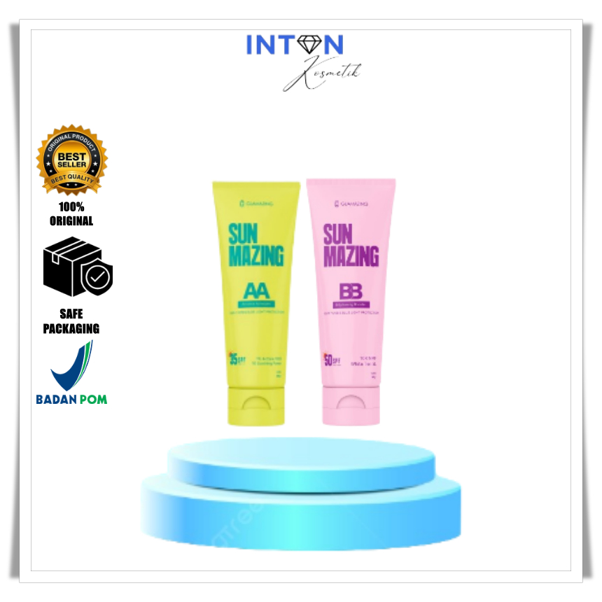 Jual GLAMAZING Sunmazing AA Advance Acnecare SPF 35 PA+++ | BB Brightening Booster SPF 50 PA ...