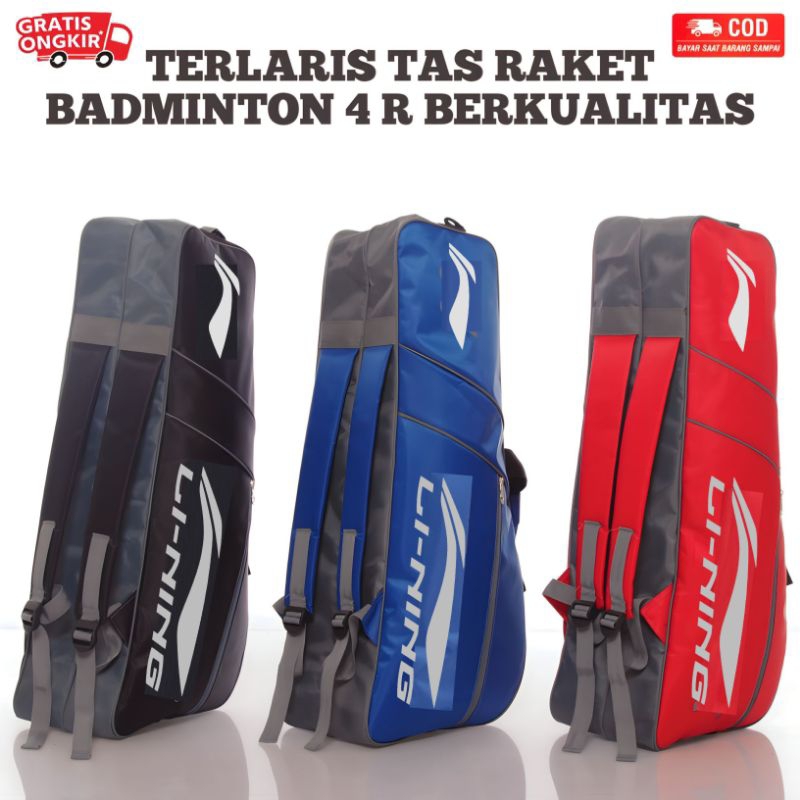 Jual Tas Raket Ransel Badminton Thermo 4 Ruang Bahan Tebal Berkualitas ...
