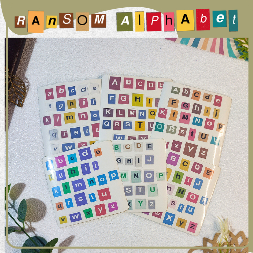 Jual Ransom Alphabet Stiker / stiker alphabet / stiker huruf / stiker ...