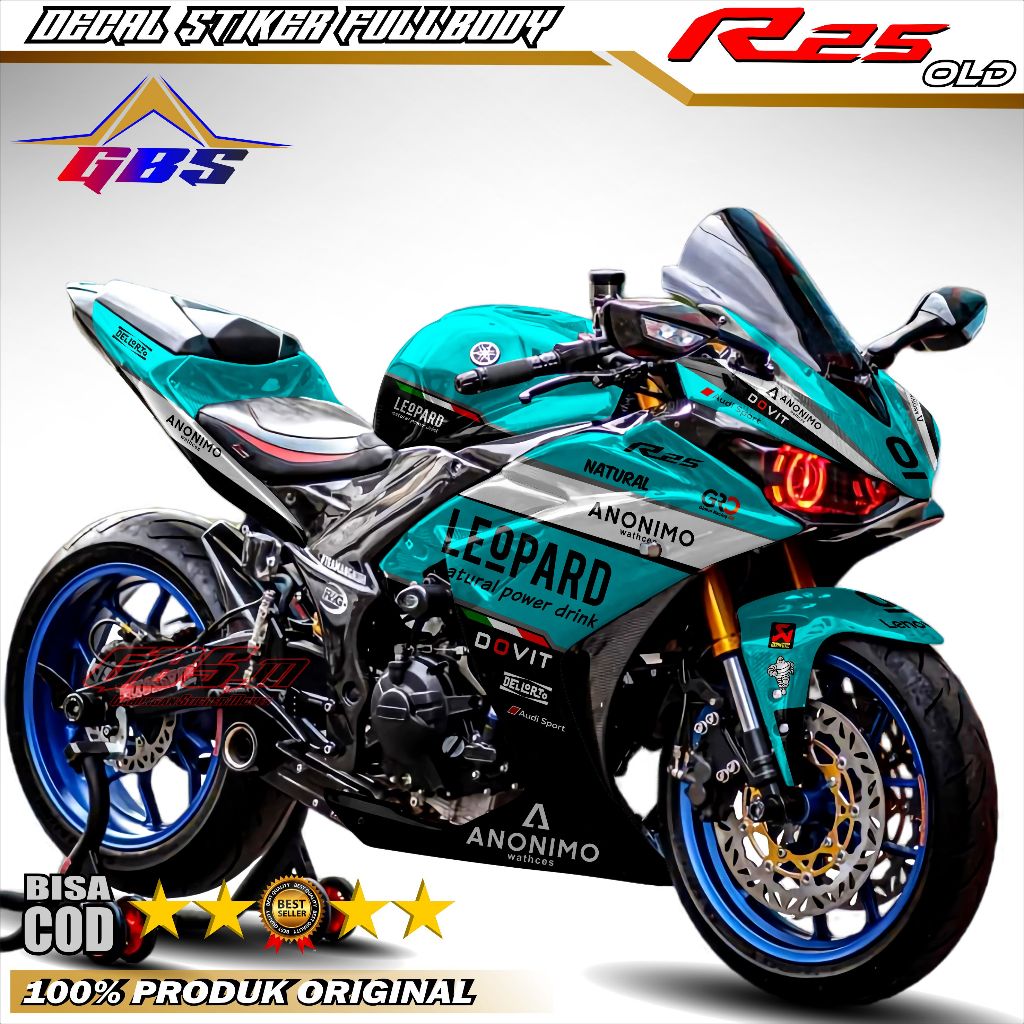 Jual (Terbaru) Decal R25 OLD Full Body Motif Leopard Recing Fullbody ...