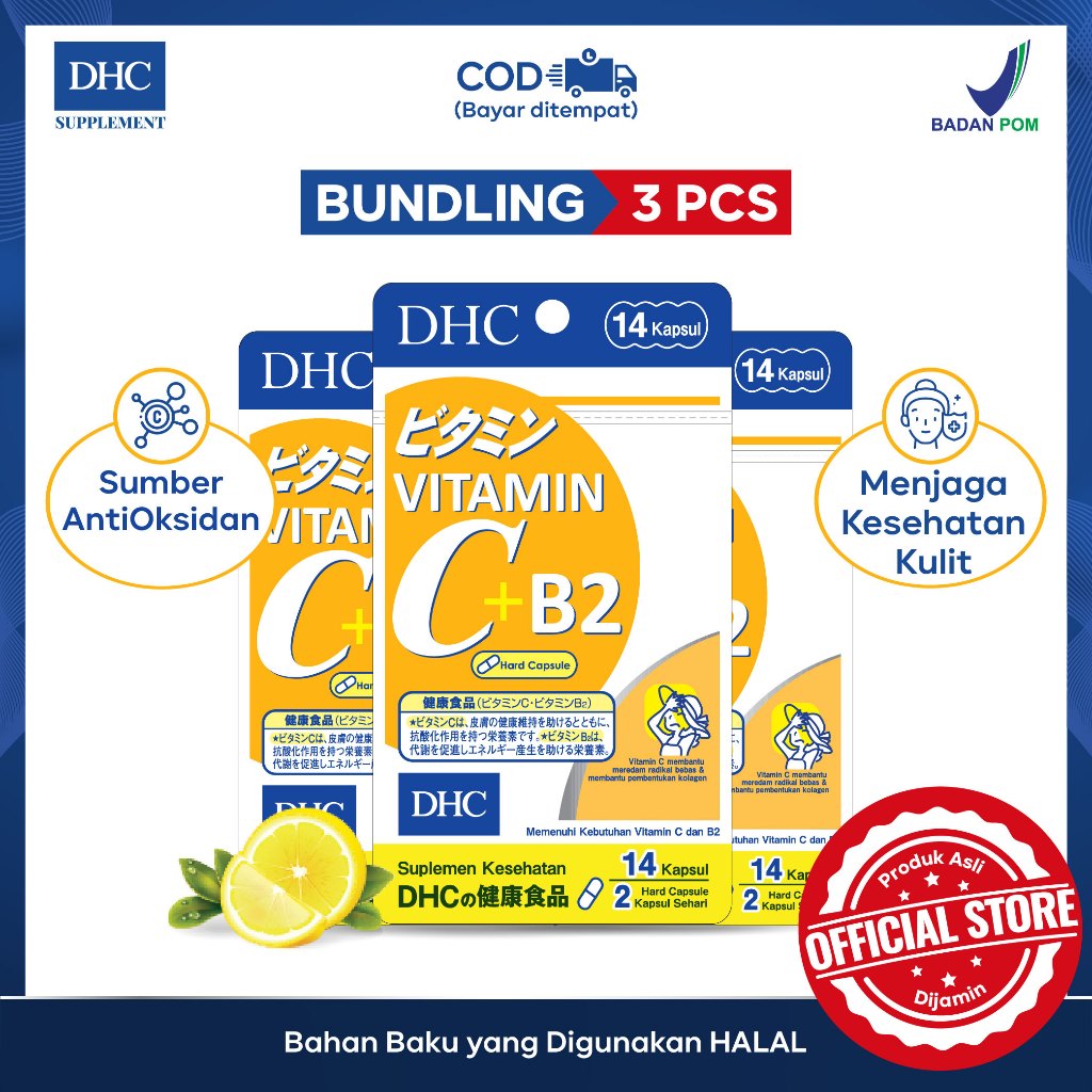 Jual Paket Bundling DHC Vitamin C + B2 isi 3pcs | Shopee Indonesia