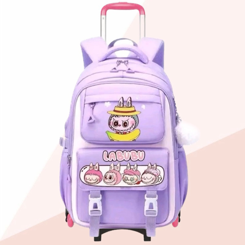 Jual Tas Labubu Troli Anak Perempuan - Tas Sekolah Anak Paud TODDLE TK SD - Tas Koper Tas Dorong ...