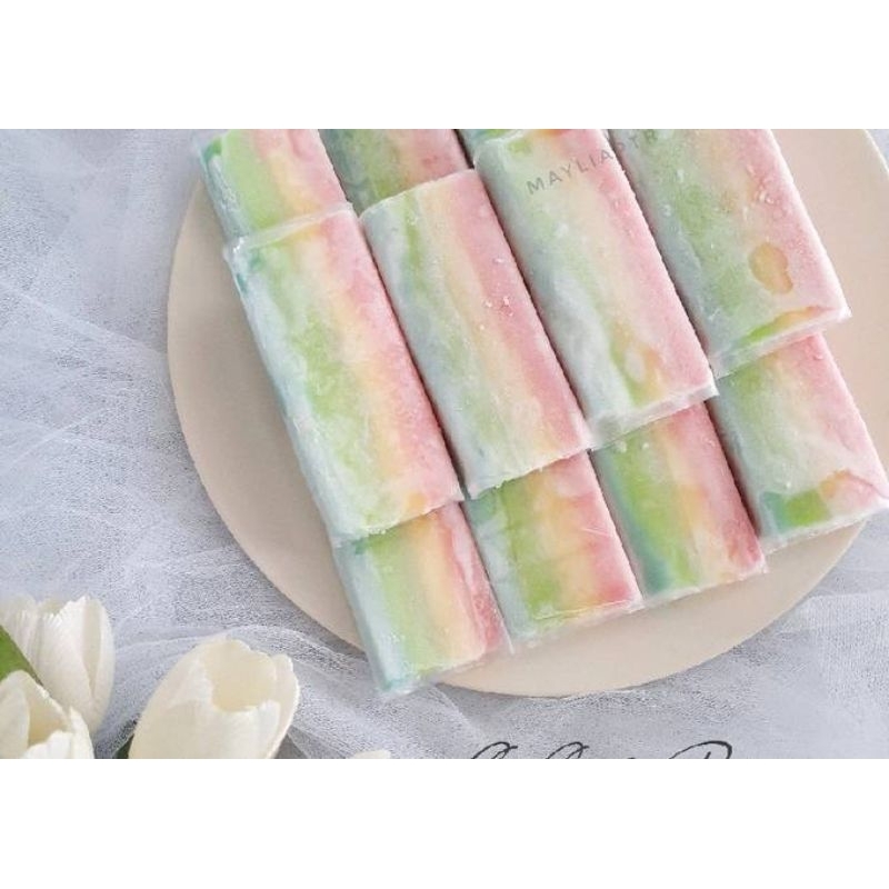 Jual es krim roti gabus pelangi makanan jajanan jadul | Shopee Indonesia