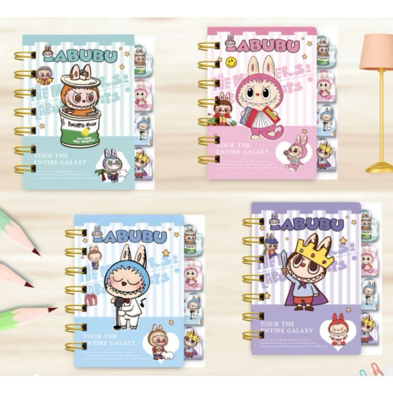 Jual Notebook Coil Labubu lucu popmart / Memopad labubu Buku Catatan ...