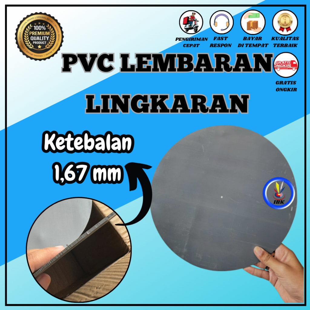Jual PVC LEMBARAN PIPA PARALON LEMBARAN Lingkaran Ukuran Diameter 27 cm ...