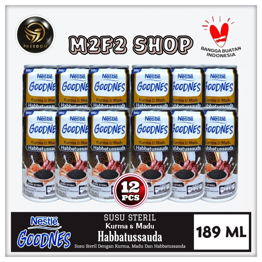 Jual Nestle Goodnes Susu Sterilisasi Kurma & Madu Habbatussauda Kaleng ...