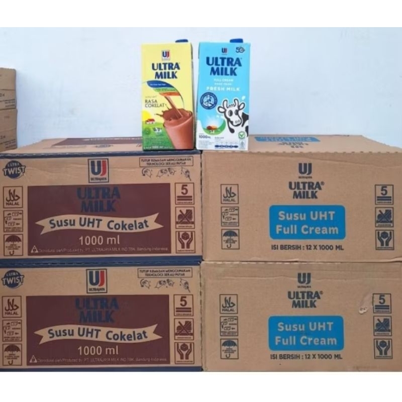 Jual Susu Ultra Milk 1L 1 Dus Isi 12pcs | Shopee Indonesia