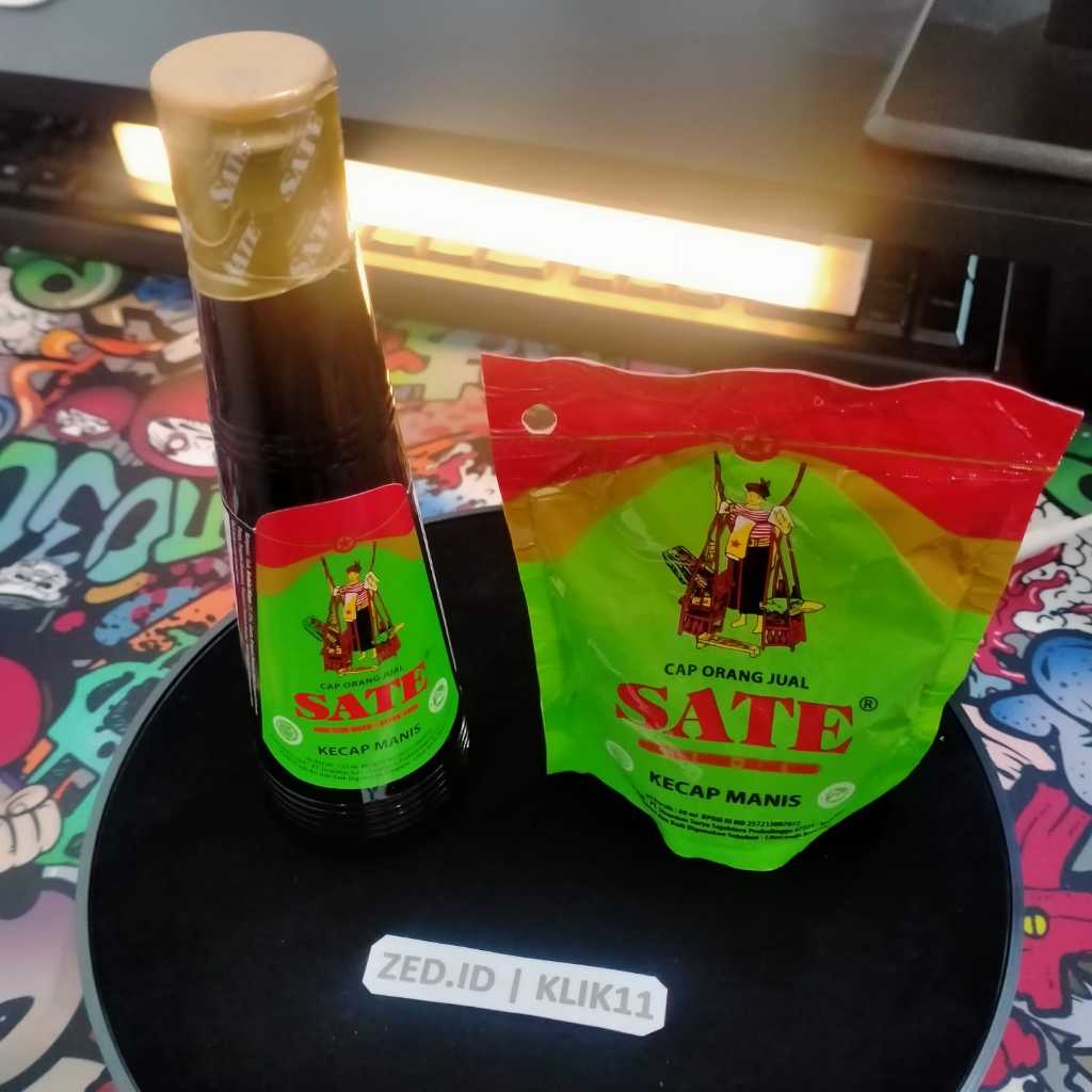 Jual [DOS ISI 24 BOTOL] KECAP MANIS CAP ORANG JUALAN SATE ENAK BOTOL ...