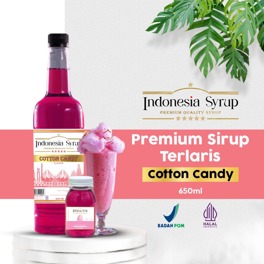 Jual Sirup Premium Rasa Cotton Candy Minuman Sirop Flavoured Syrup ...