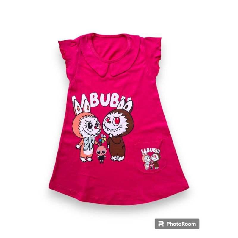 Jual TERBARU!!!DRESS ANAK LABUBU//DRESS KARAKTER LABUBU//DRESS ANAK ...