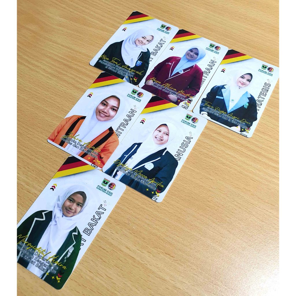 Jual CETAK ID CARD CUSTOM 1 atau 2 SISI / BAHAN PVC TEBAL 0,9 mm ...