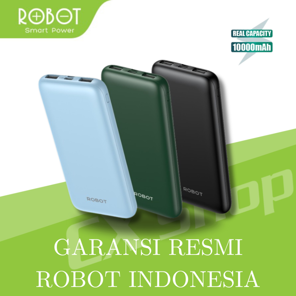 Jual Robot RT12 Powerbank 10000mAh Dual Input Output Type C Micro USB ...