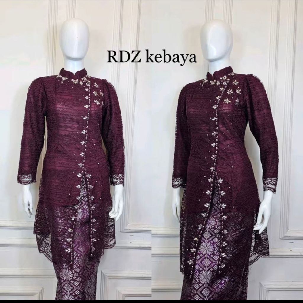 Jual Kebaya brukat payet modern//kebaya kondangan model simple | Shopee ...