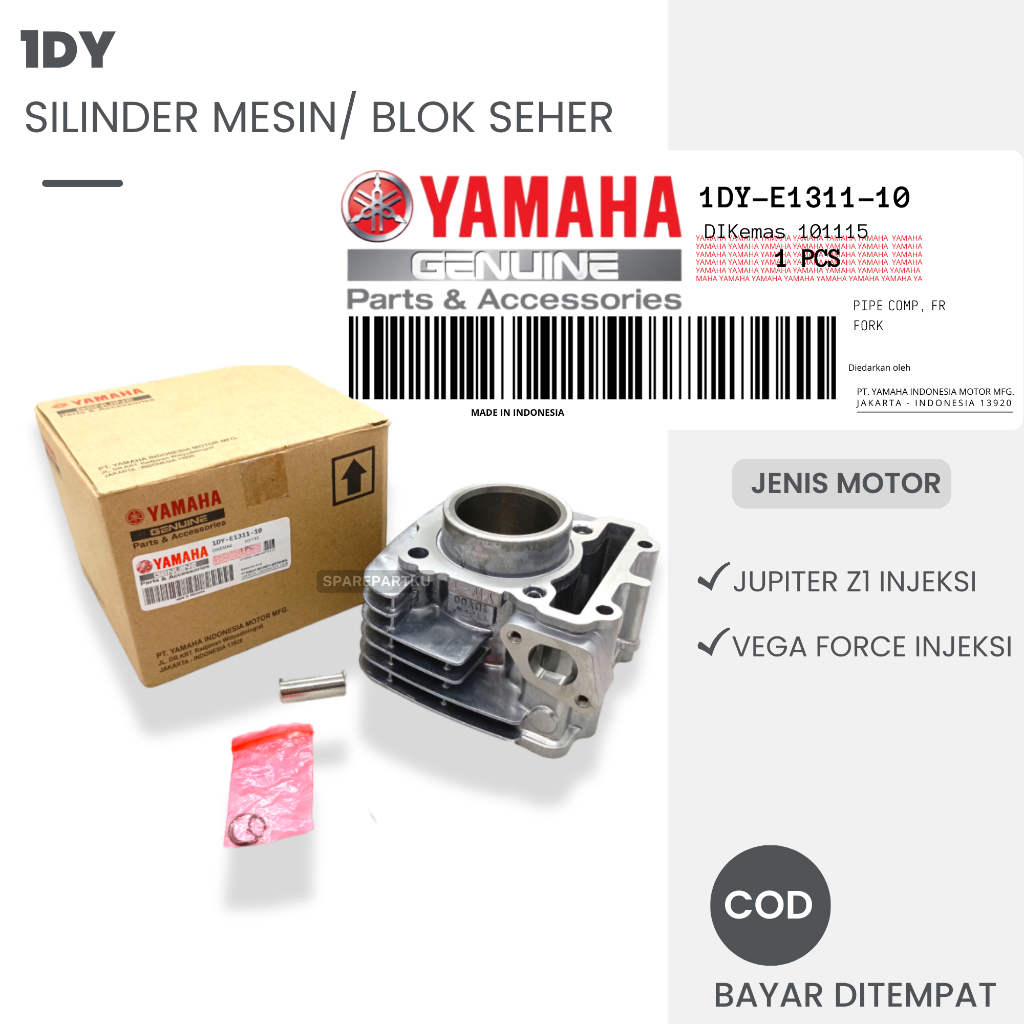 Jual (1DY) BLOK SEHER SET YAMAHA JUPITER Z1 INJEKSI, VEGA FORCE FI ...
