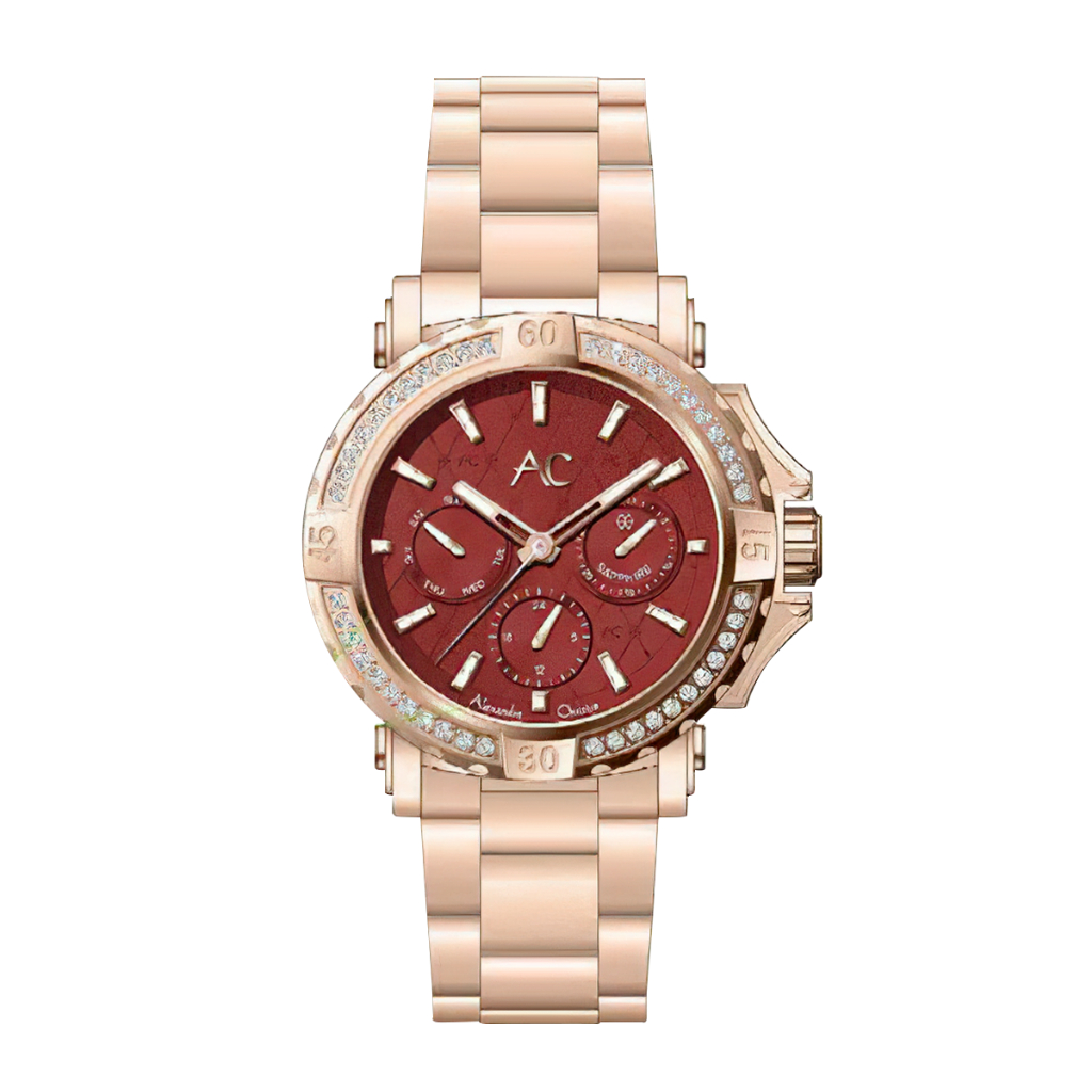 Jual Jam Tangan Wanita Alexandre Christie Chronograph AC 9205 BFBRGLDDR ...