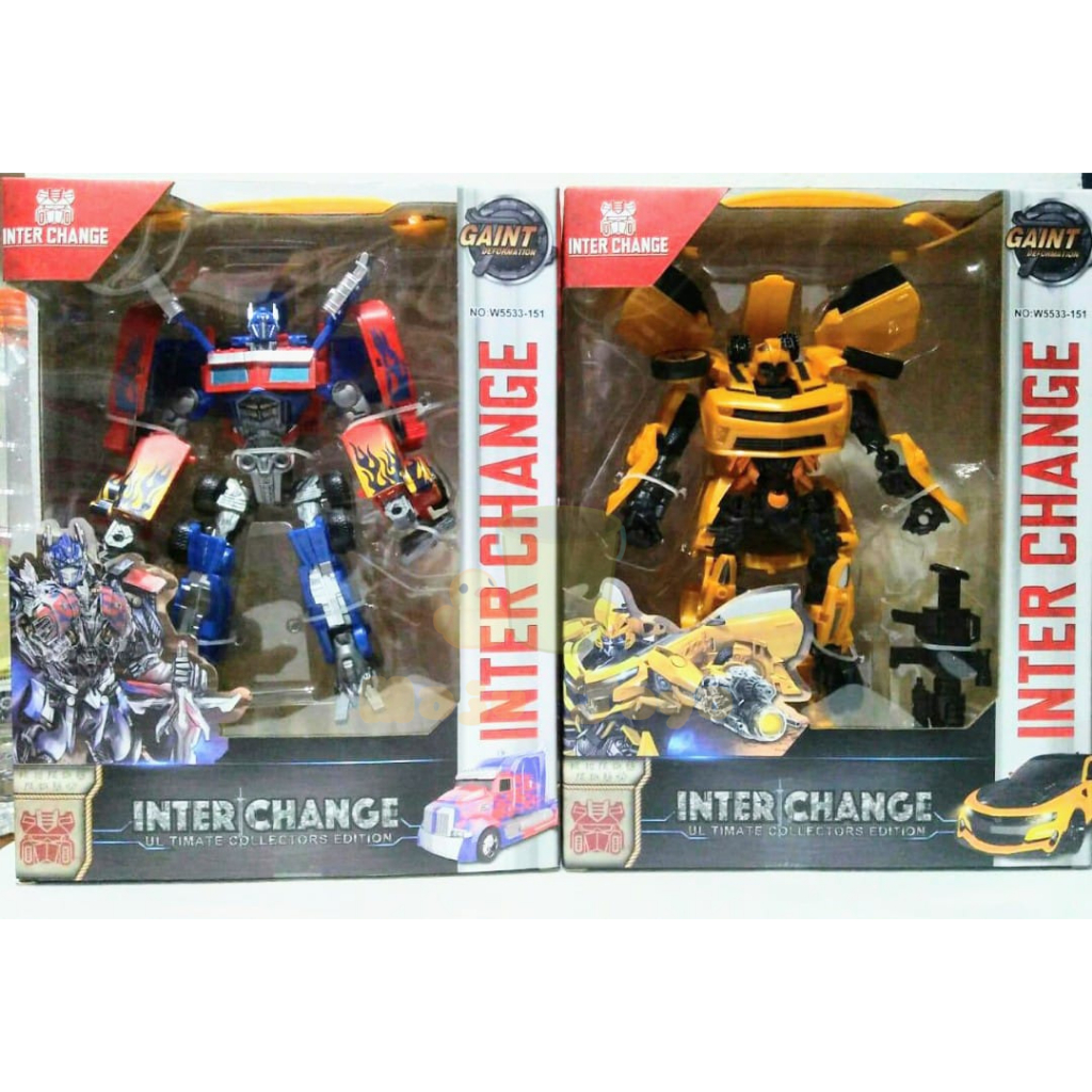 Jual MJ-Robot Transformer Optimus Prime - Bumblebee / Robot Bisa ...