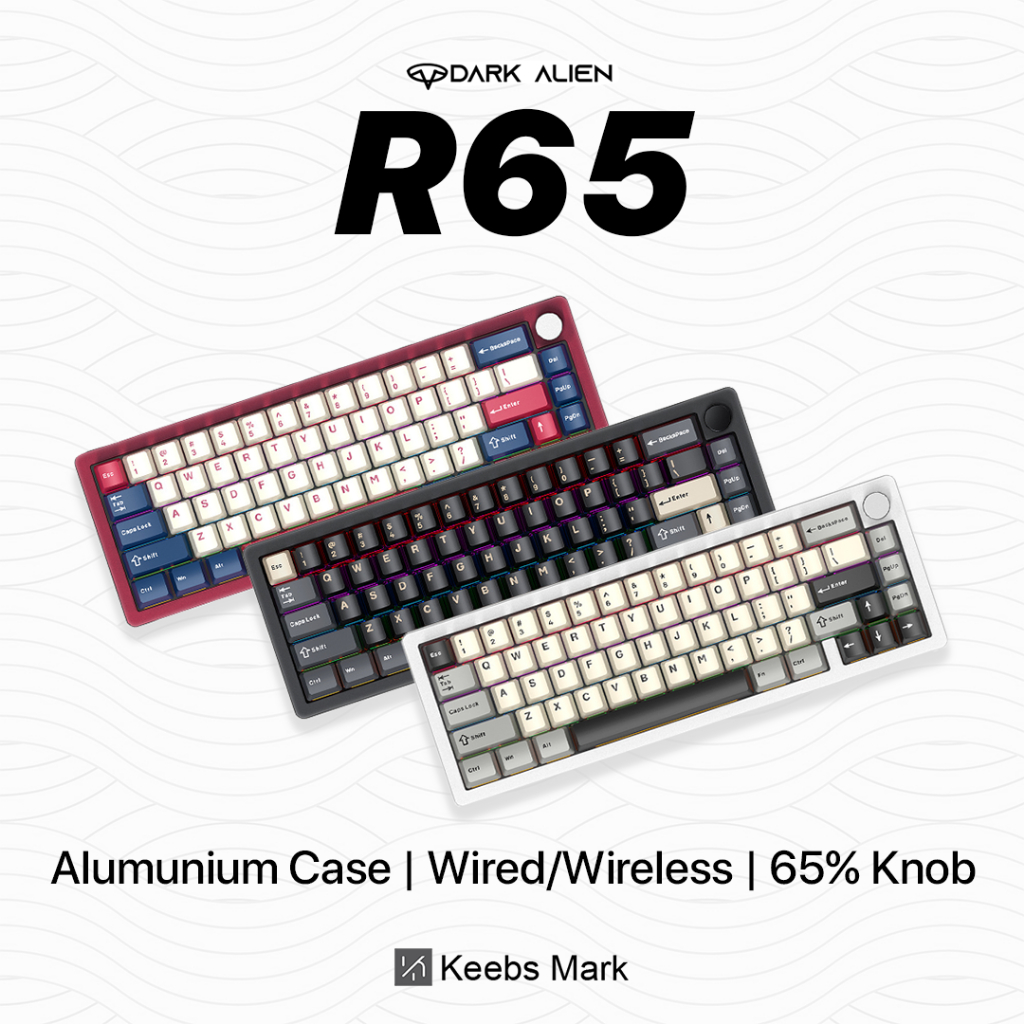 Jual Dark Alien R65 Wired / Wireless Tri Mode RGB 65% Layout Mechanical ...