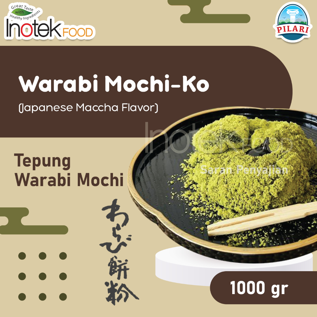Jual WARABI MOCHI-KO Maccha 1.000gr Authentic Japanese / Tepung MOCHI WARABI Original Khas ...