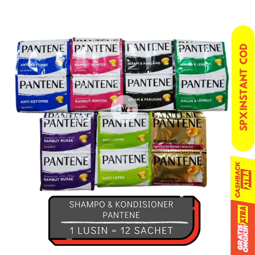 Jual PANTENE Shampo Sampo Kondisioner Anti Ketombe Rambut Rontok Anti ...