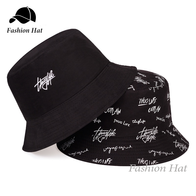 Jual Topi Dua Sisi Nelayan Wanita Topi Matahari Huruf Printing All ...