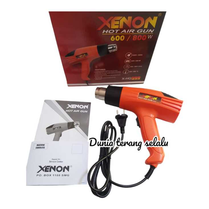 Jual Semprotan Udara Panas - Hot Air Gun XENON 600/800W - Heat Gun ...