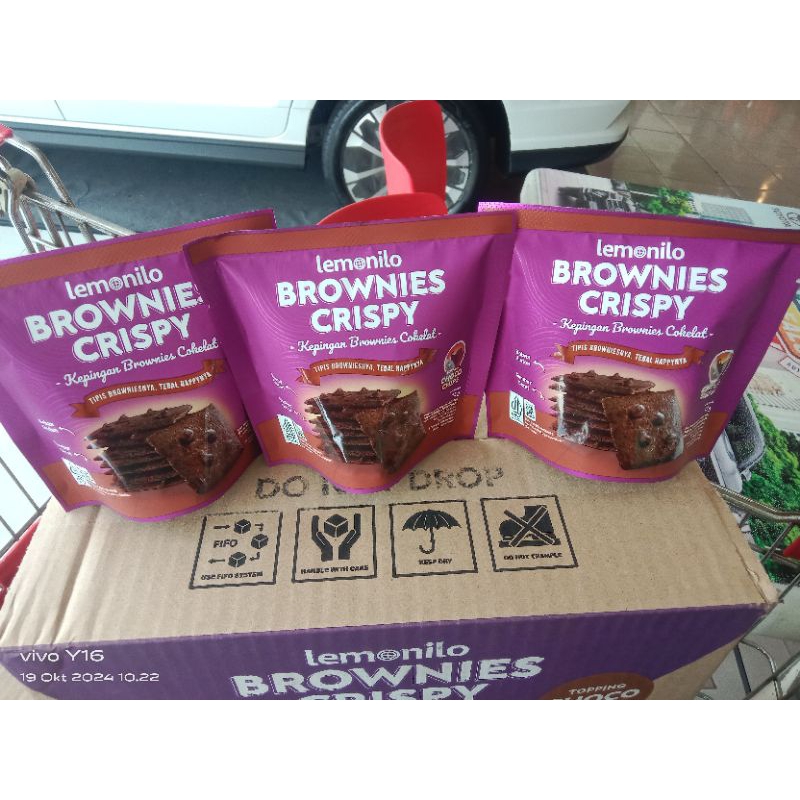 Jual Lemonilo Brownies Crispy Coklat Mini 12gr | Shopee Indonesia