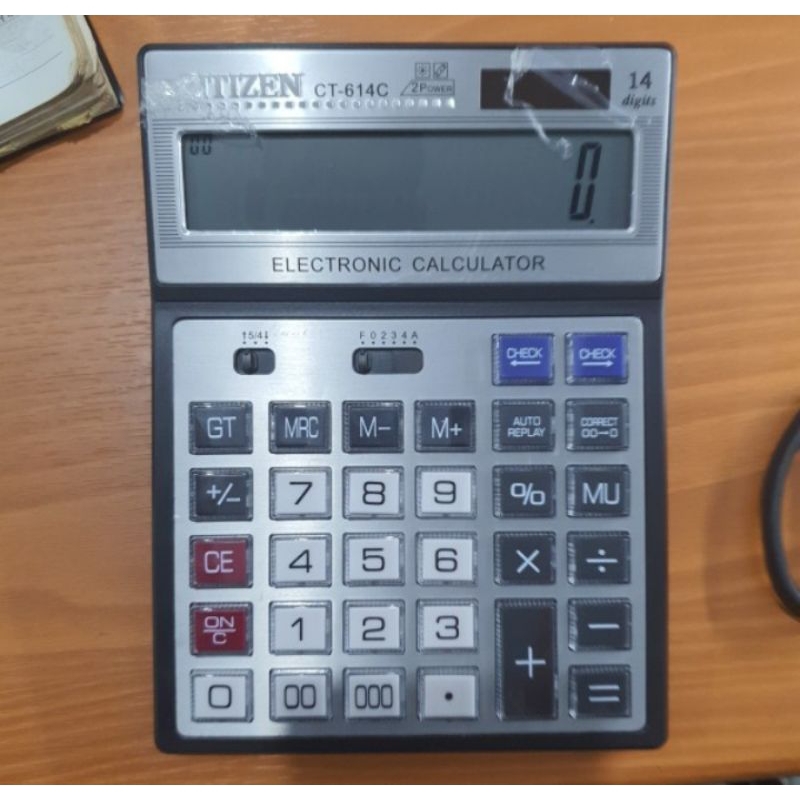 Jual Kalkulator / Calculator Besar CITIZEN CT614C CHECK & CORRECT ...