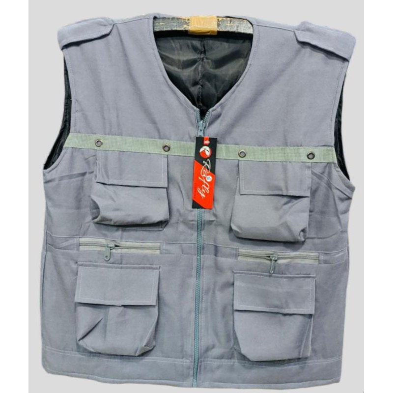 Jual rompi warna abu/rompi jalan/rompi king/ rompi drill | Shopee Indonesia