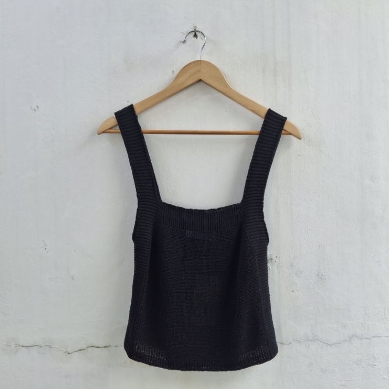 Jual ZARA WOMAN TANK TOP HITAM KNIT BARU ASLI ORIGINAL | Shopee Indonesia