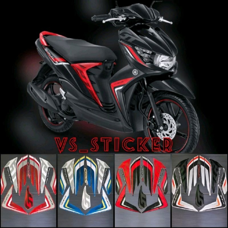 Jual STRIPING LIST STANDART MOTOR YAMAHA SOUL GT 2014 MERAH PUTIH BIRU ...
