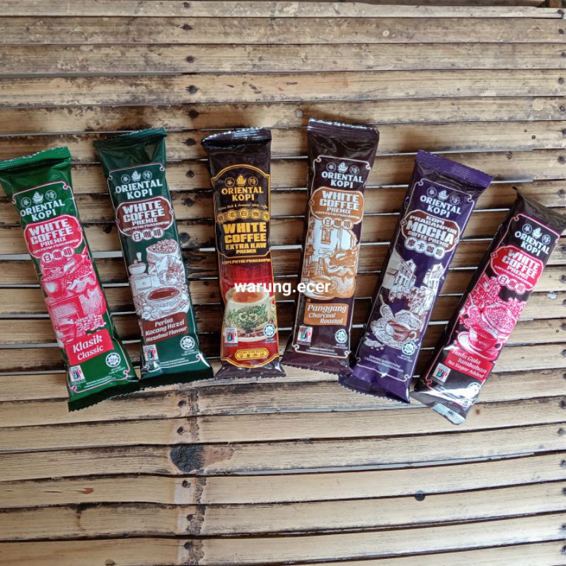 Jual ECERAN - ORIENTAL KOPI WHITE COFFEE CLASSIC / CHARCOAL ROASTED PANGGANG / MOCHA / HAZELNUT ...