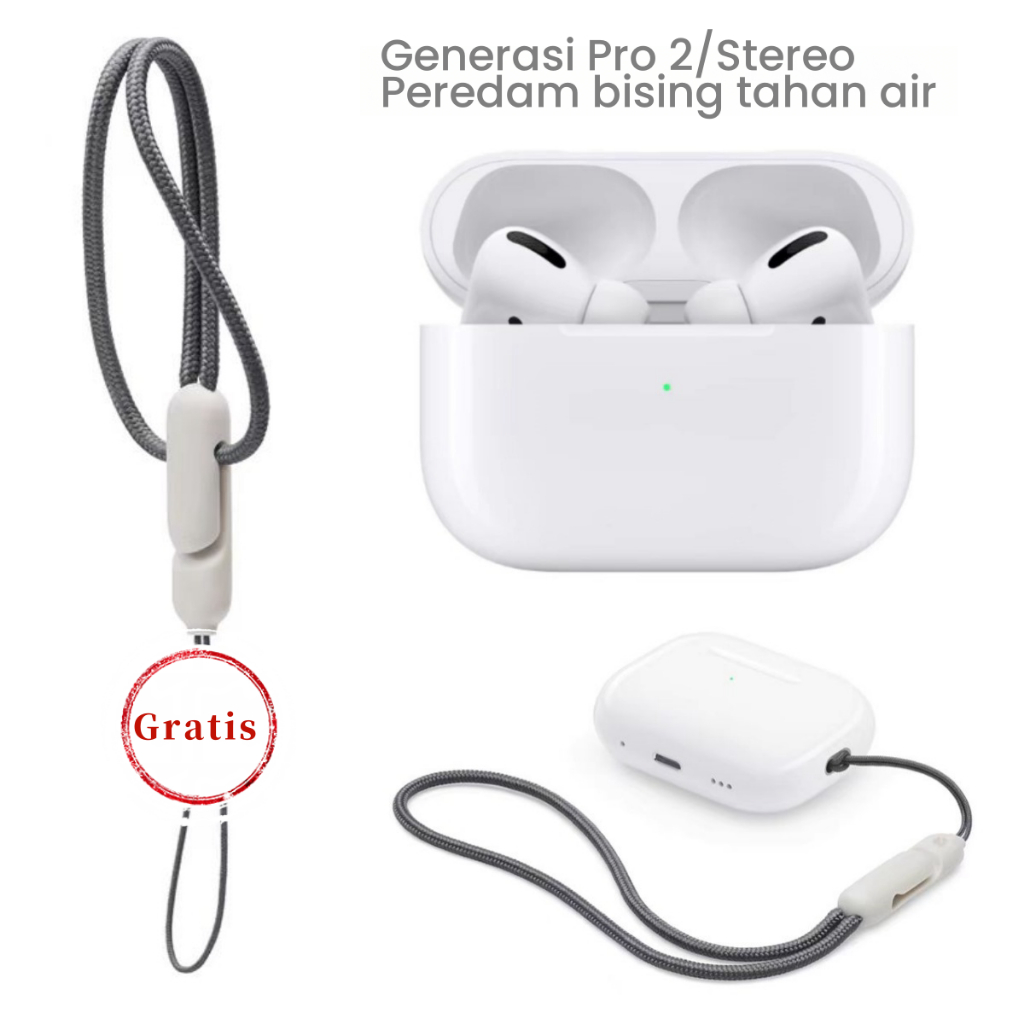 Jual 100% Asli Pro 2 Headphone (Tali Gratis) Headset Bluetooth Nirkabel ...