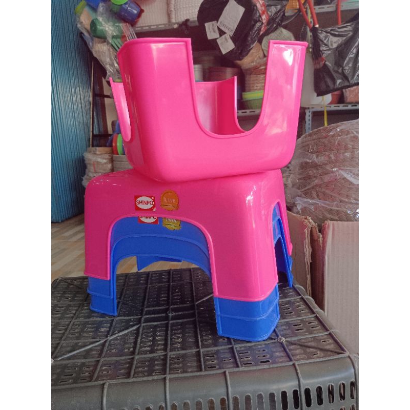 Jual SHINPO Bangku Plastik Sedang 27 x 20 CM Bangku Segi Mundo Squat ...