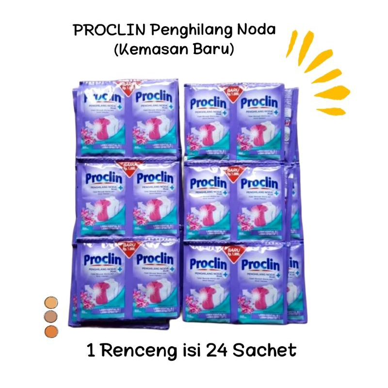 Jual PROCLIN PEMUTIH SACHET ANTI BAKTERI + DISINFEKTAN (ISI 24pcs ...
