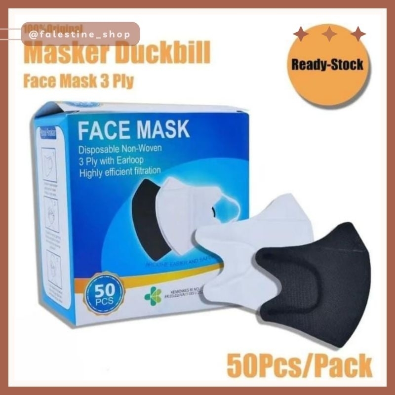 Jual Masker Duckbil Non-Hijab Warna isi 50 pcs | Shopee Indonesia
