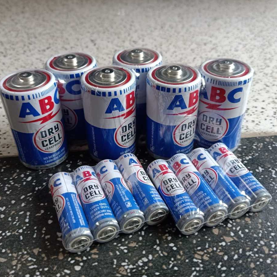 Jual Baterai Battery ABC Biru Besar Ukuran D isi 2 Pcs dan Baterai ABC ...