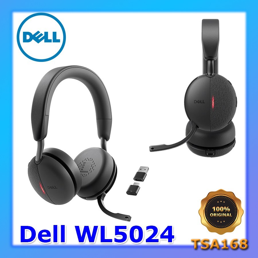 Jual Dell WL5024 Pro Wireless Bluetooth 5.3 ANC Headset Hybrid AI Based ...