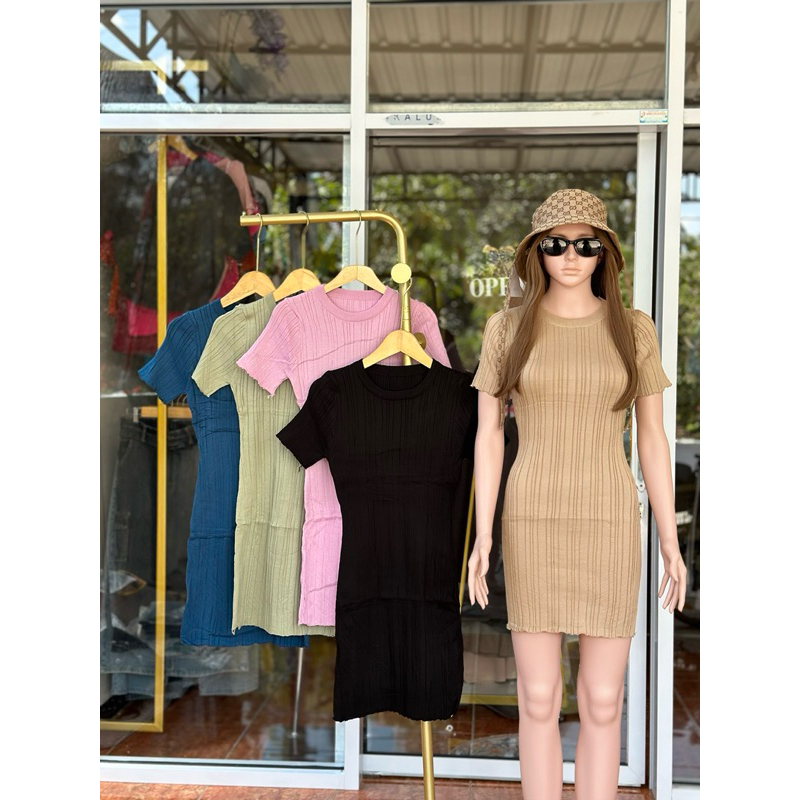 Jual SYFBELL DRESS KNIT IMP | dress knit wanita import | mini dress ...