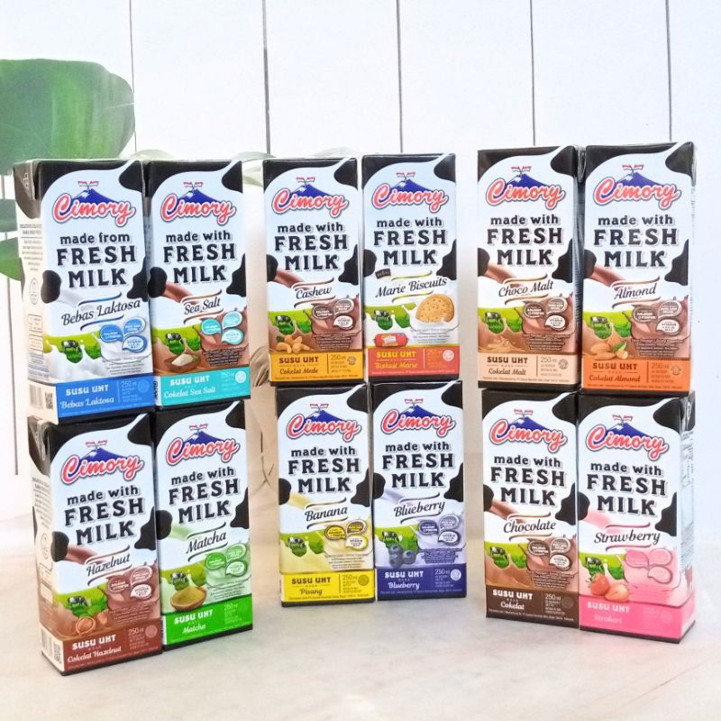 Jual Cimory Susu UHT Kotak 250 ML Semua Varian Rasa Terlengkap | Shopee ...