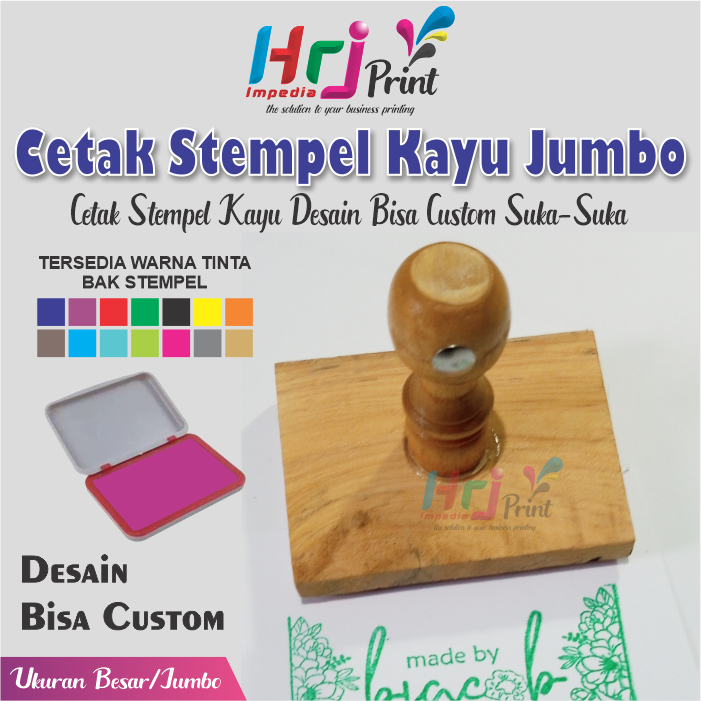 Jual Cetak Stempel Kayu Ukuran Besar | Stempel Kayu Desain Custom Suka ...