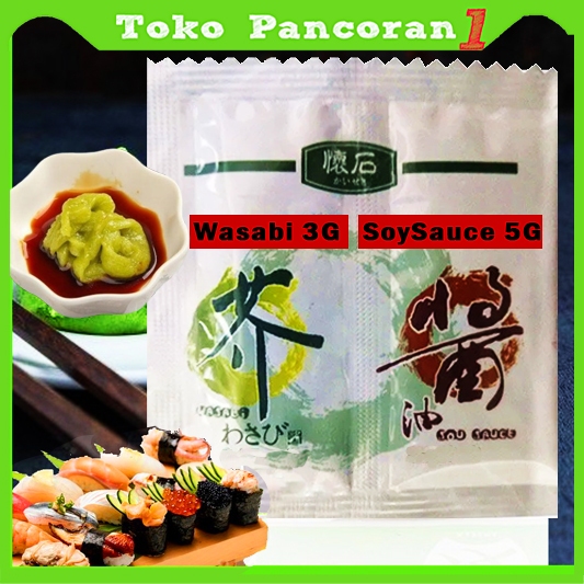 Jual Wasabi 3g + Soy Sauce 5G / jepang Pasta Wasabi Sushi Sushi udon ...