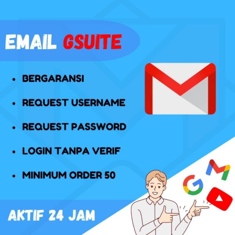Jual Gmail Gsuite Freshh 24 Jam | Shopee Indonesia