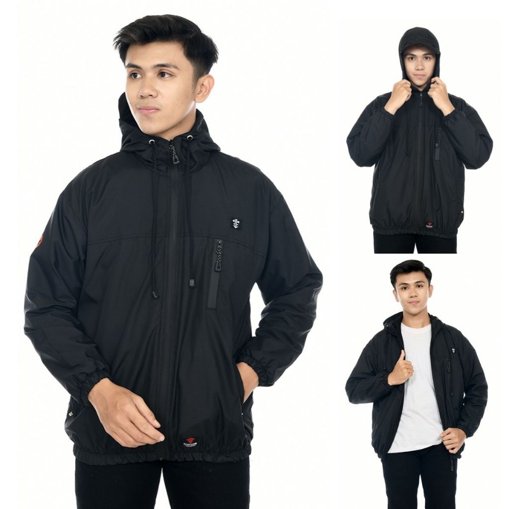 Jual TR Jaket Parasut Pria Dan Wanita Waterproof Hoodie Jumbo Outdoor ...