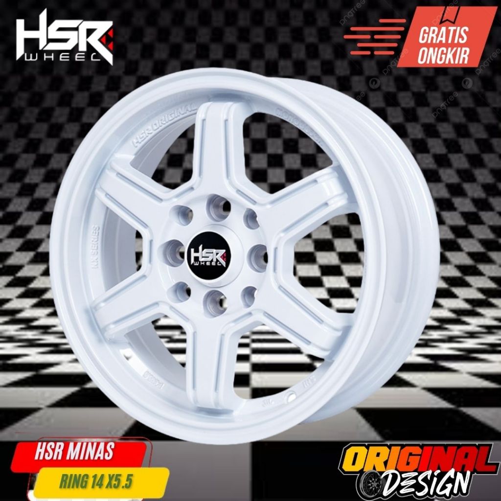 Jual Velg mobil ring 14 pelek HSR MINAS R14 untuk karimun , march , ayla , xenia | Shopee Indonesia