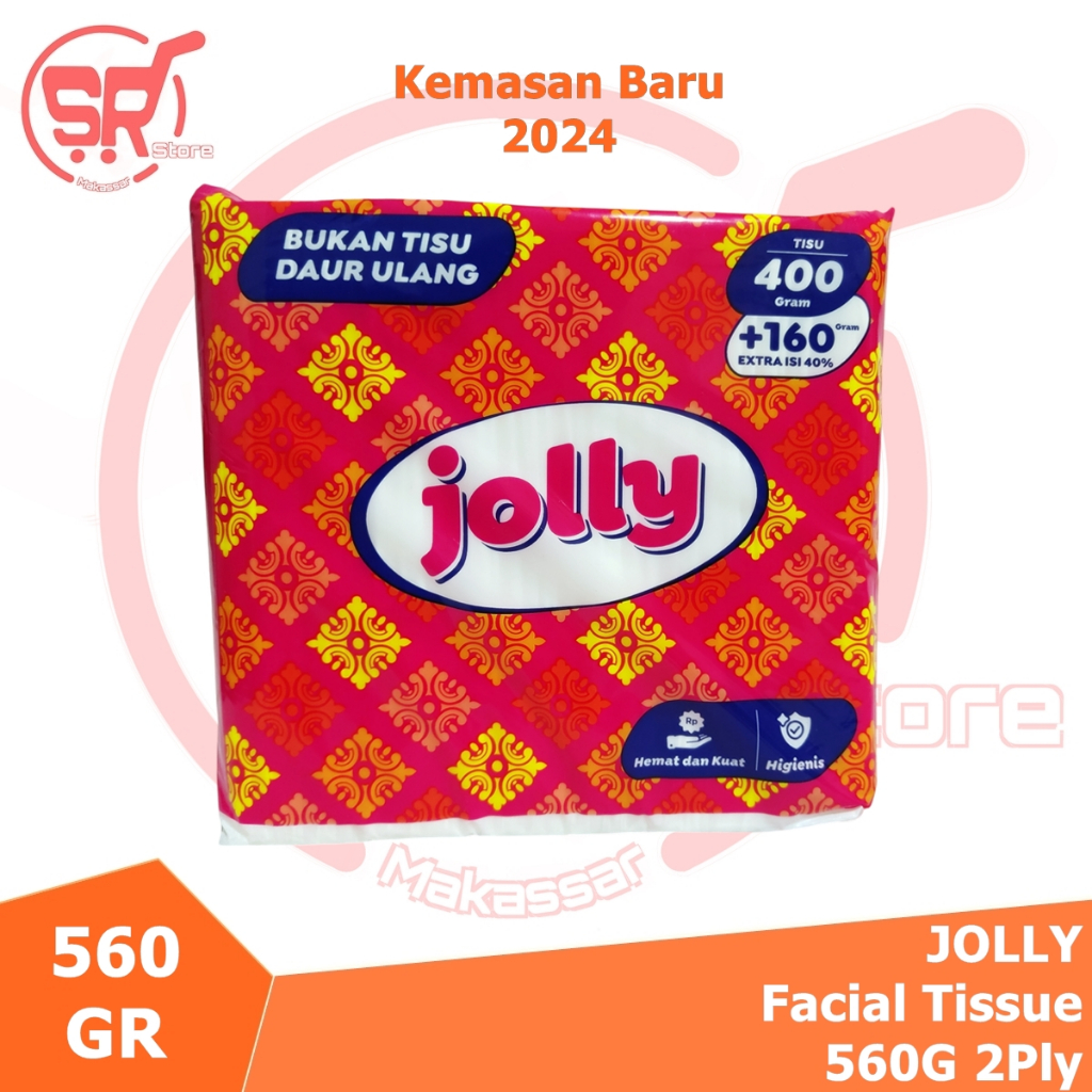 Jual JOLLY FACIAL TISSUE 560 GR 2 PLY ( SR Store MKS / SR Store ...