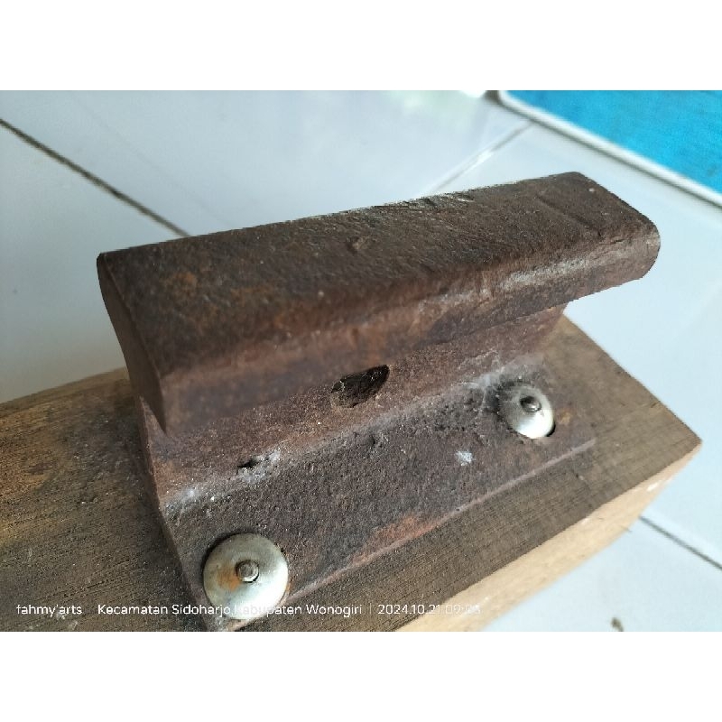 Jual Anvil paron mini besi rel bantalan kayu siap pakai | Shopee Indonesia